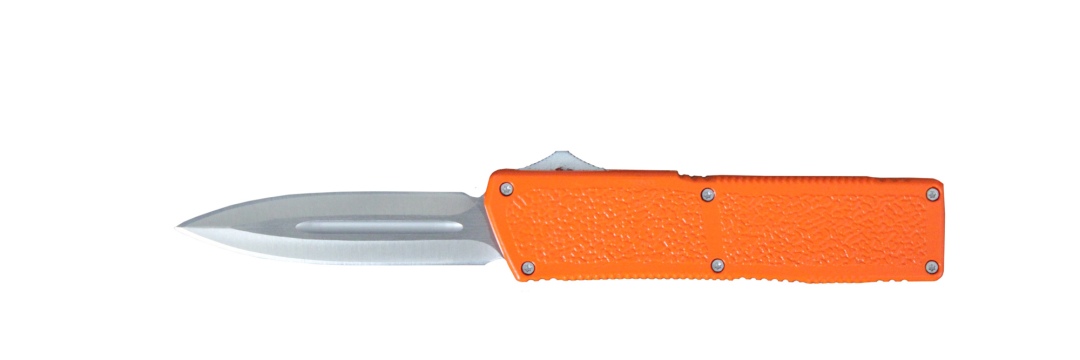 Ohio Knife and Tool: Lightning Elite Orange Spear Point Satin Blade