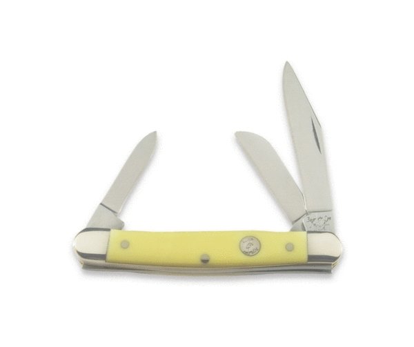 Ohio Knife and Tool: 3 1/4 In. Yellow Delrin® Medium Stockman