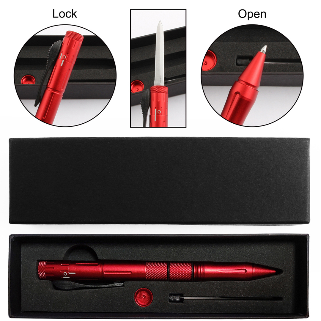 Ohio Knife and Tool: Tactical Executive Auto Pen Knife Red