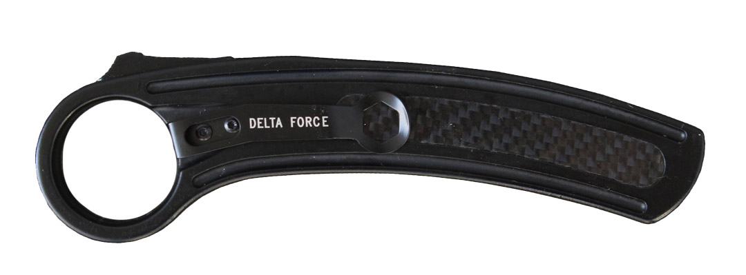 Ohio Knife and Tool: Delta Force Reverse Grip Carbon Fiber Karambit
